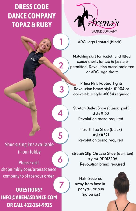 Arena's Dance Company – Dream! Aspire! Achieve!